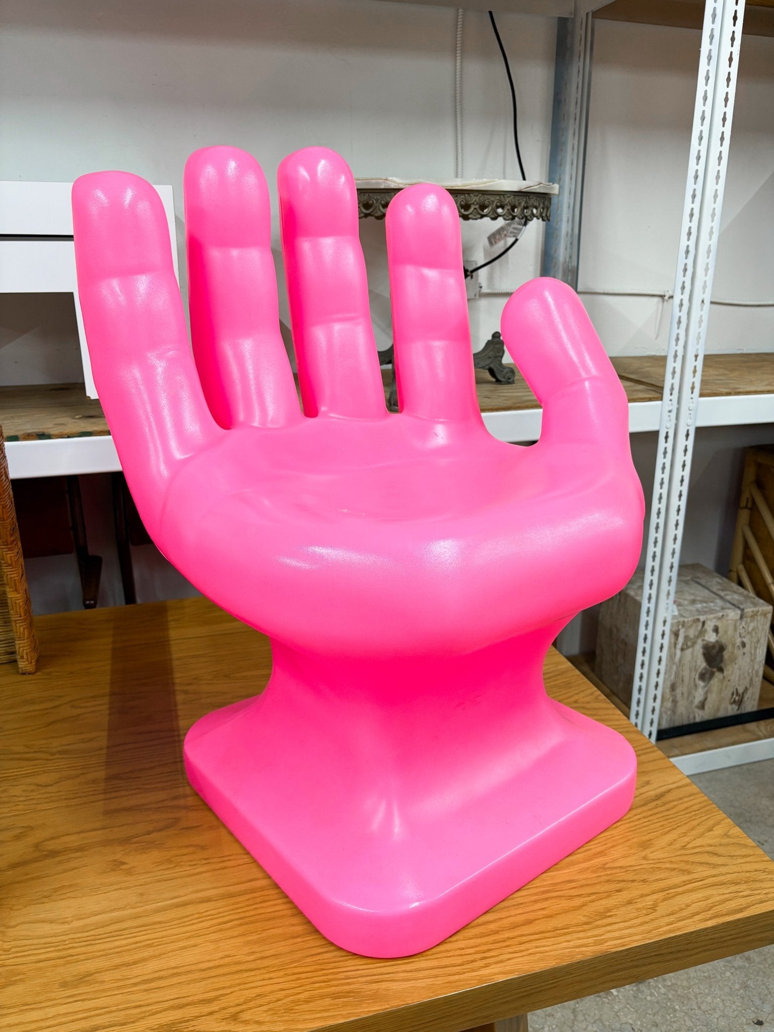 Neon Pink Resin Right Hand Chair – Rehaus